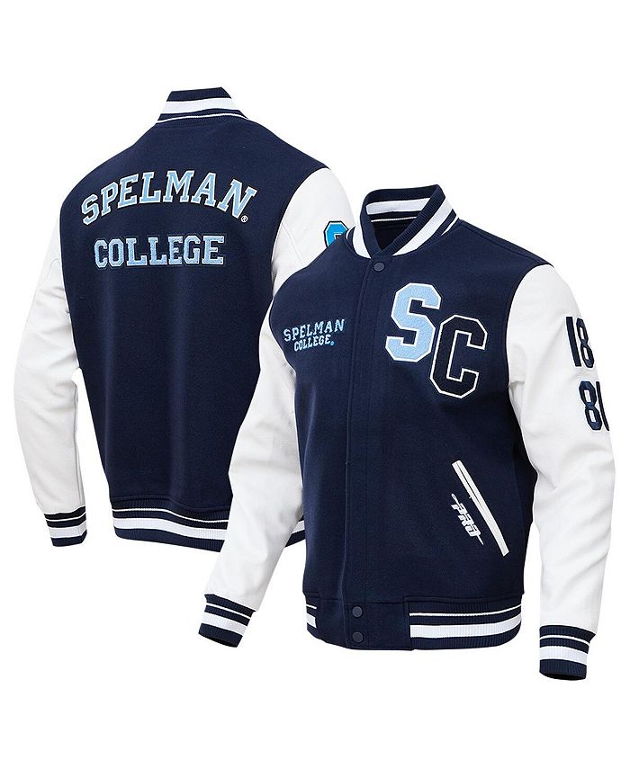 Pro Standard Men's Navy Spelman College Jaguars Classic Wool Full-Zip ...