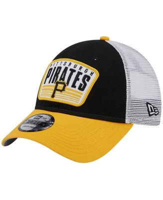 Men's New Era Black Pittsburgh Pirates Two-Tone Patch 9FORTY Snapback ...
