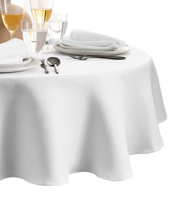 Elrene Laurel Solid Texture Water and Stain Resistant Tablecloth, 60" x ...