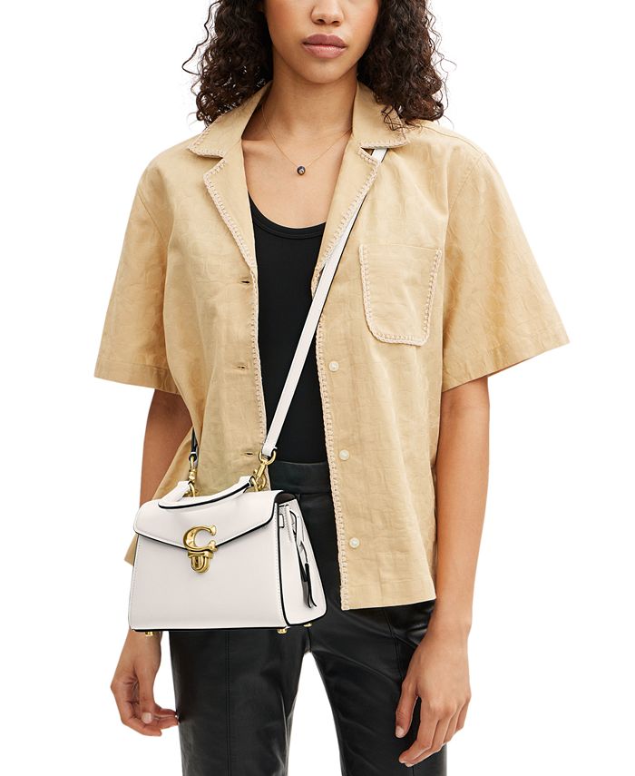 COACH Sammy 21 Luxe Refined Leather Small Satchel - Macy's