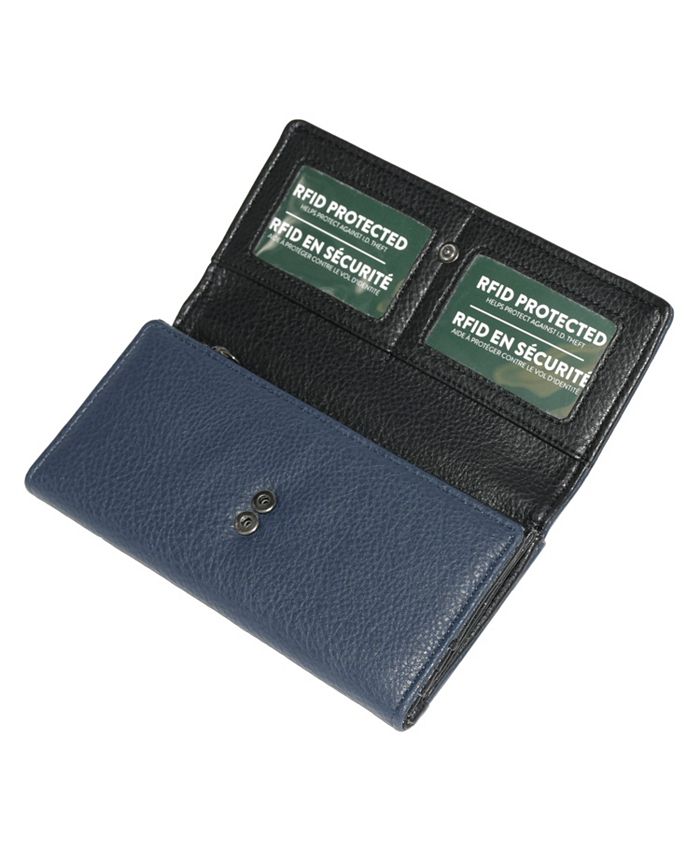 ROOTS Ladies Trifold Clutch Wallet with Ample Storage - Macy's