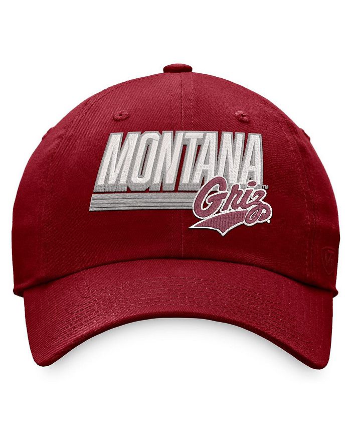 Top of the World Men's Maroon Montana Grizzlies Slice Adjustable Hat ...