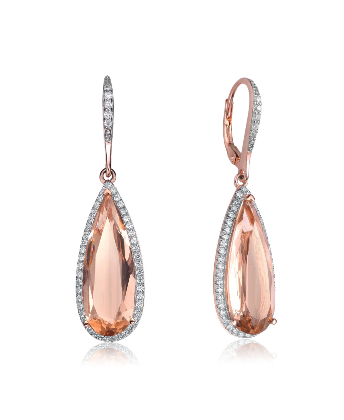 Click here for Elegant Teardrop Shaped Earrings with A Cubic Zirc... prices