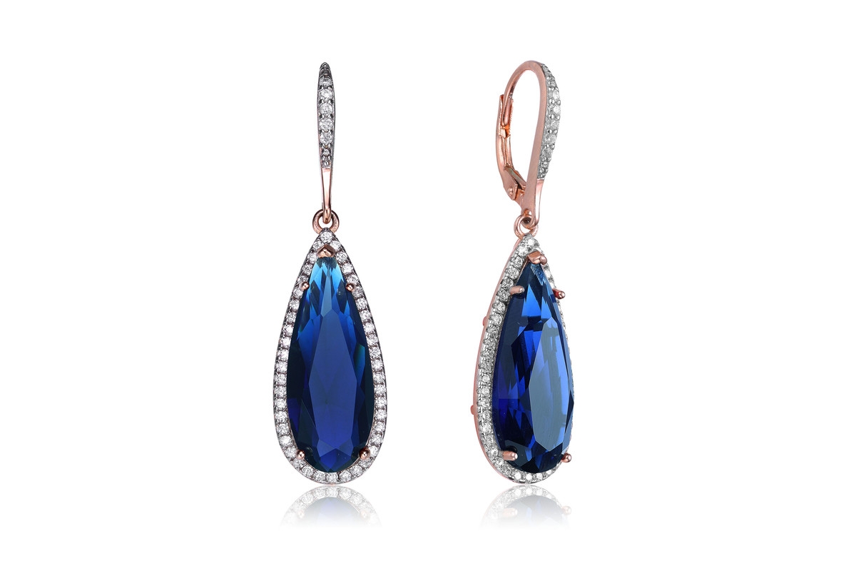 Click here for Elegant Teardrop Shaped Earrings with A Cubic Zirc... prices