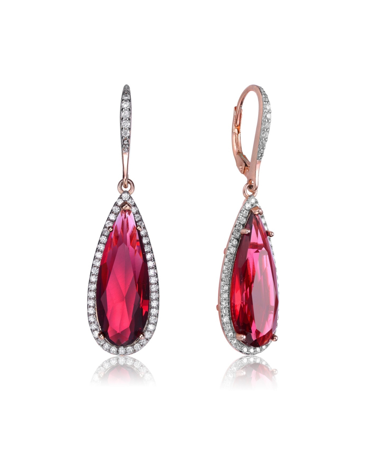 Click here for Elegant Teardrop Shaped Earrings with A Cubic Zirc... prices