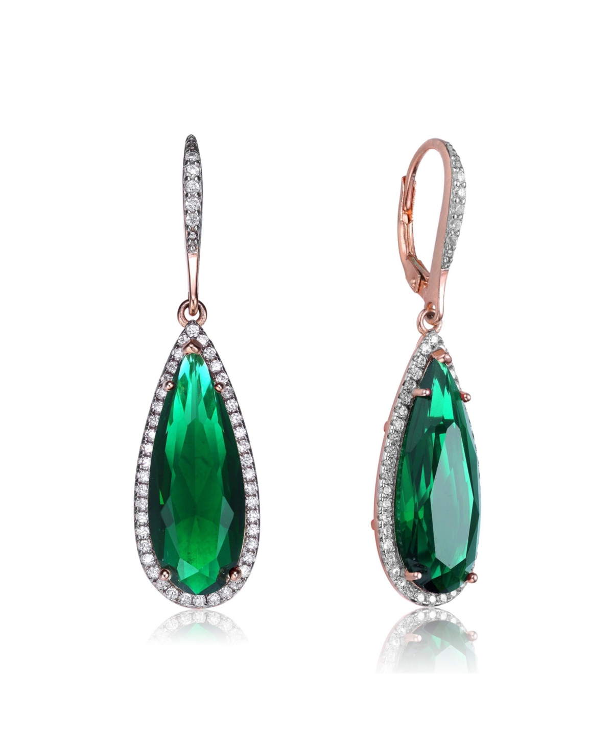 Click here for Elegant Teardrop Shaped Earrings with A Cubic Zirc... prices