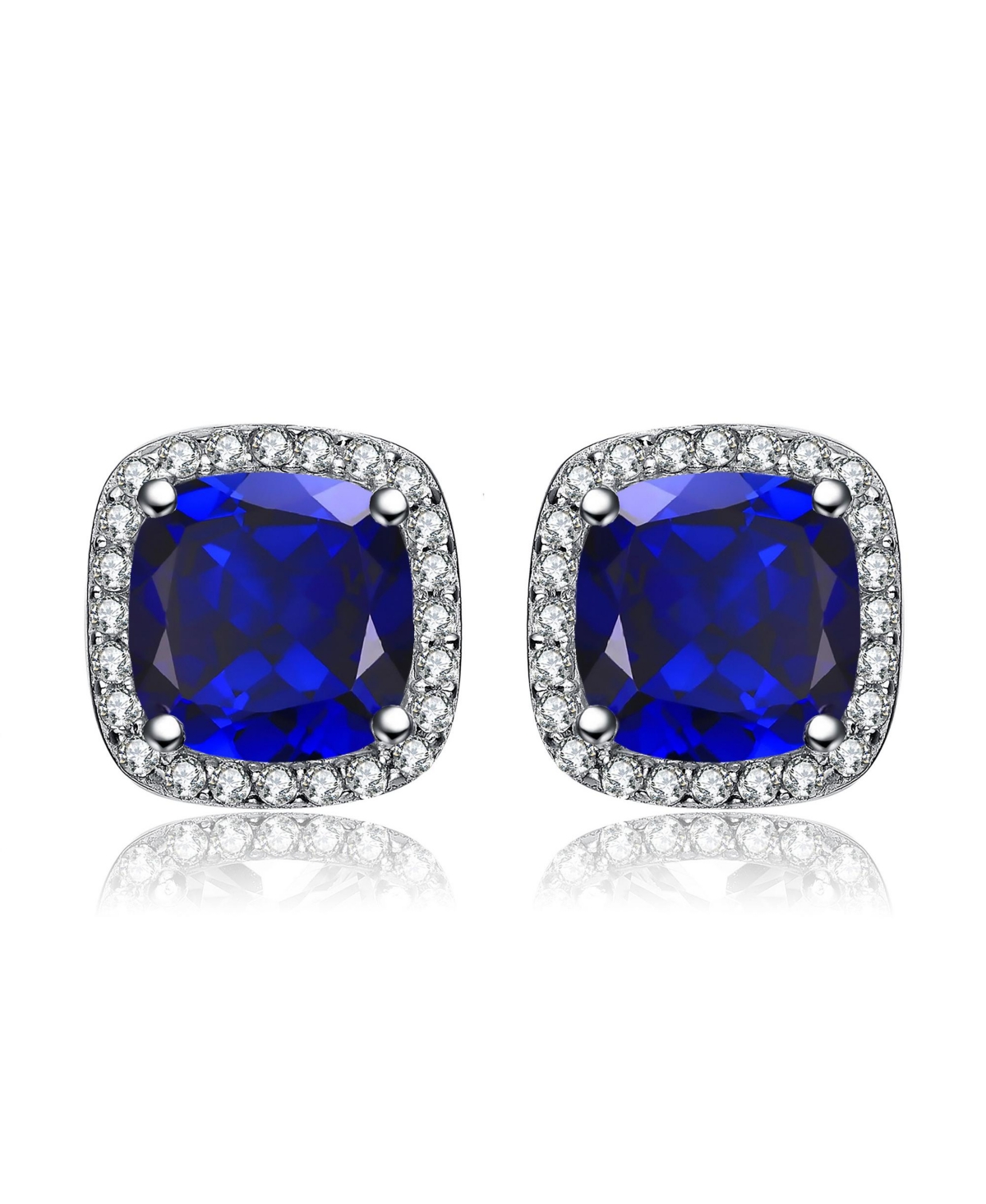 Click here for Sterling Silver Cubic Zirconia Vintage Cushion Clu... prices