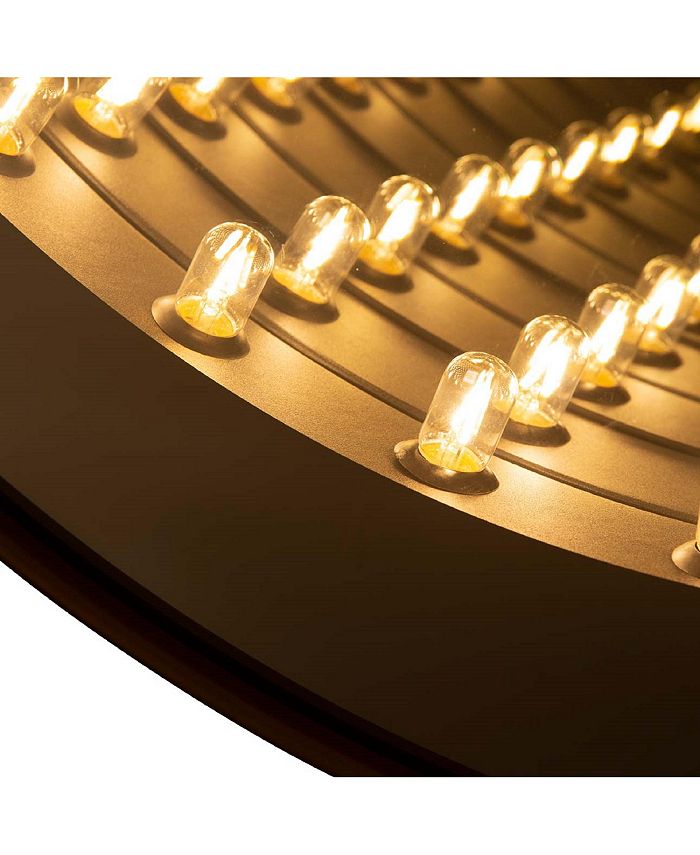 Nova Lighting Nova of California 36" Polishes Chrome Carnival Round LED ...