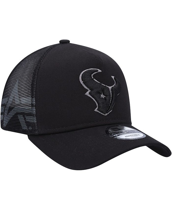 New Era Men's x Alpha Industries Black Houston Texans A-Frame 9FORTY ...