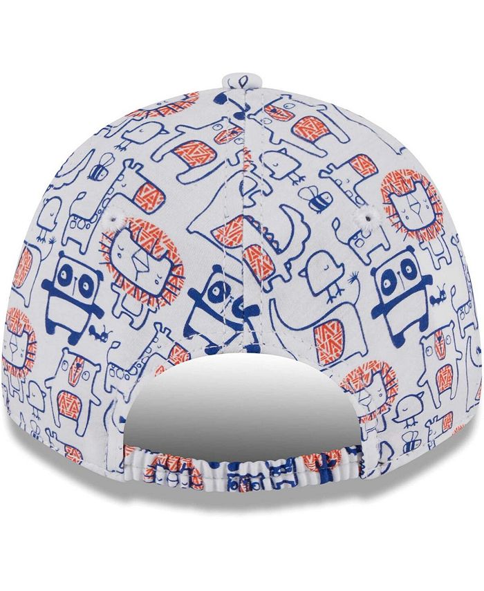 New Era Little Boys and Girls White New York Mets Pattern 9FORTY Flex ...