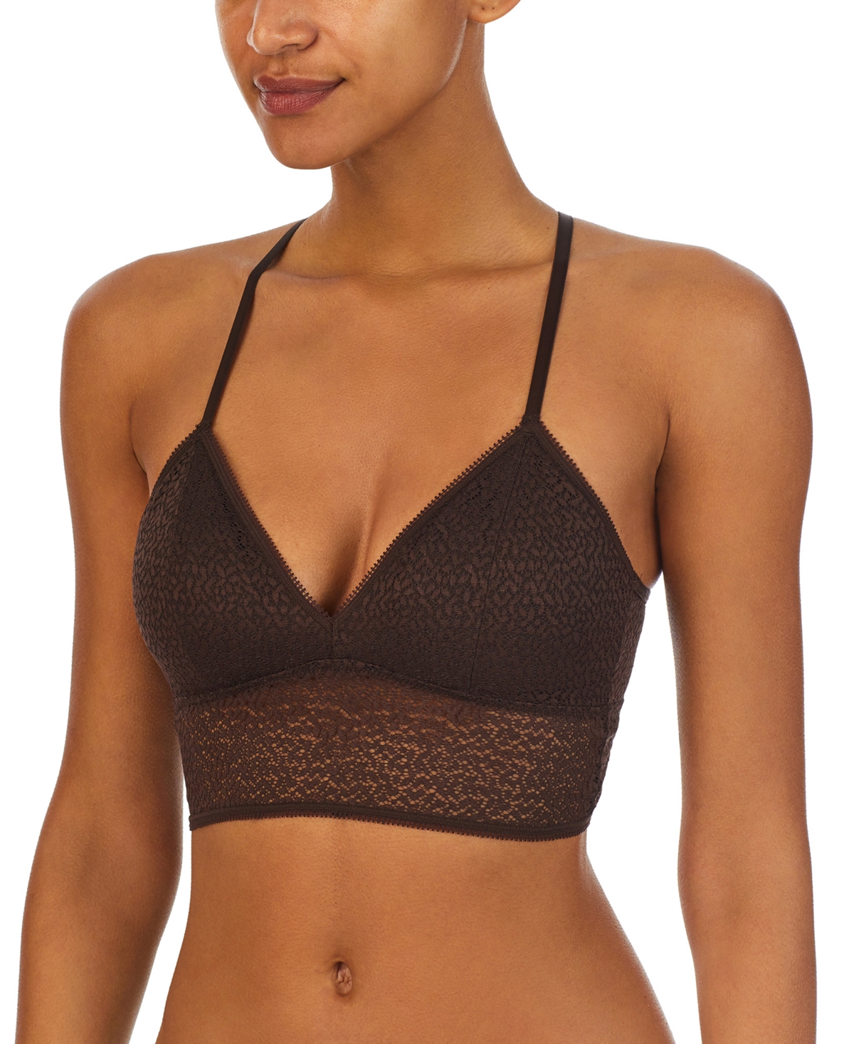 Click here for Dkny Modern Lace Longline Bralette DK4021 - Java prices