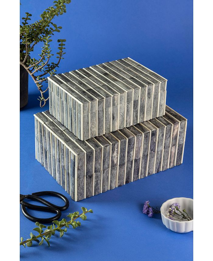 GAURI KOHLI Benares Decorative Boxes, Set of 2 - Macy's