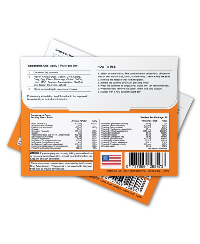 PatchAid MultiVitamin Plus Topical Patch by (30-Day Supply) - Macy's
