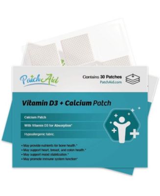 Vitamin D3 Plus Calcium Vitamin Patch by PatchAid (30-Day Supply) - Macy's