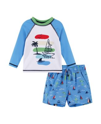 Infant Boys Long Sleeve Rash Guard Set - Macy's