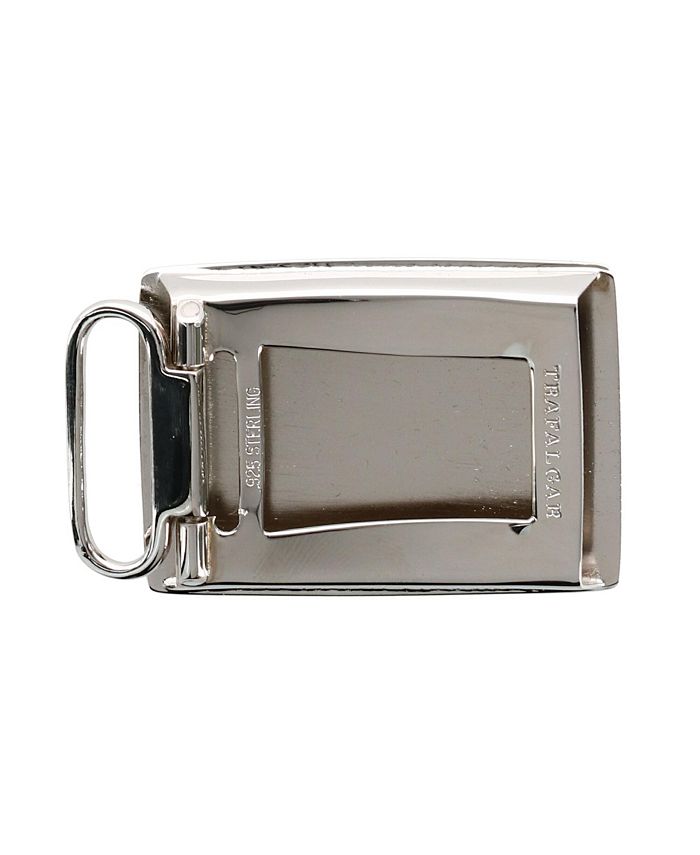 TRAFALGAR Men's 25mm Regent Silver Compression Belt Buckle - Macy's