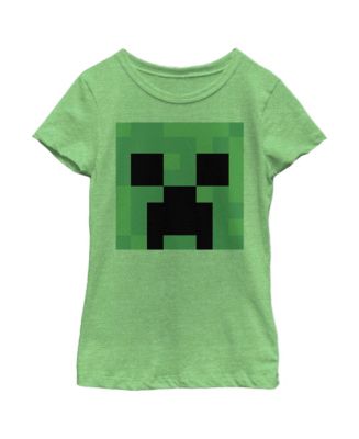 Girl's Minecraft Creeper Face Child T-Shirt - Macy's