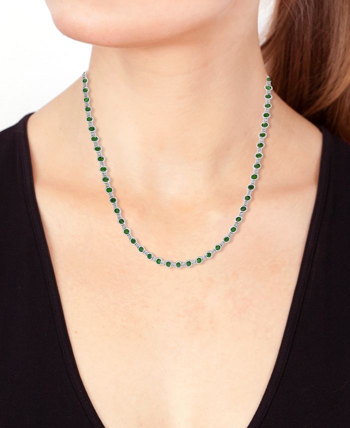 EFFY Collection EFFY® Emerald (6-5/8 ct. t.w.) & Diamond (1/4 ct. t.w ...