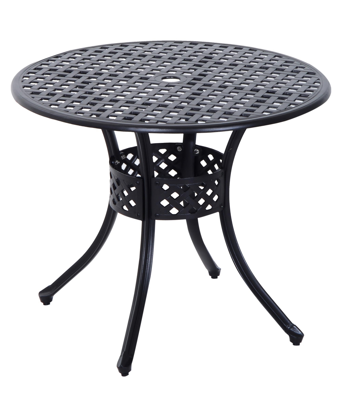 Click here for Outsunny 33 Patio Dining Table Round Cast Aluminum... prices