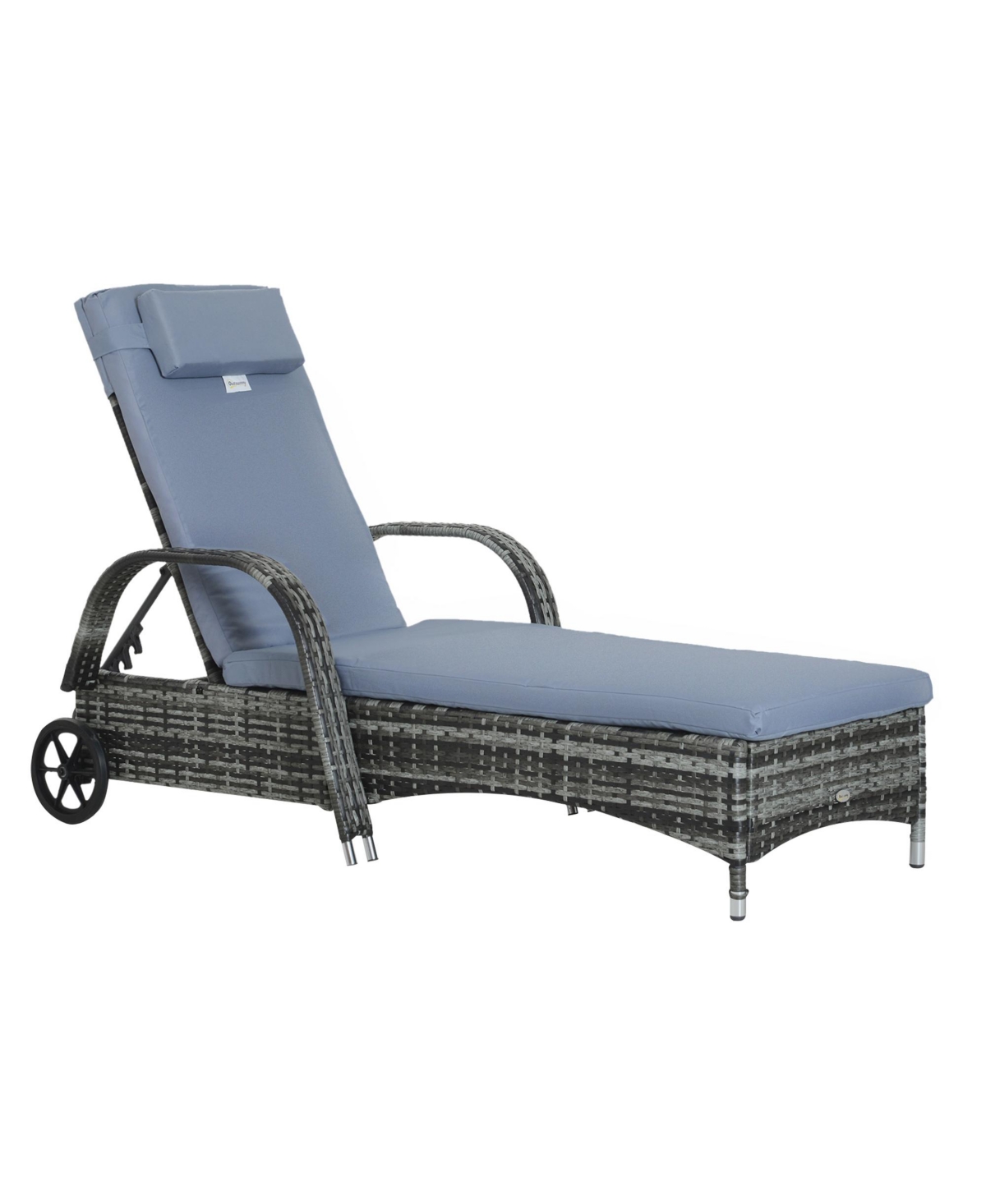 Click here for Outsunny Reclining Chaise Lounge Chair  Thickly Cu... prices