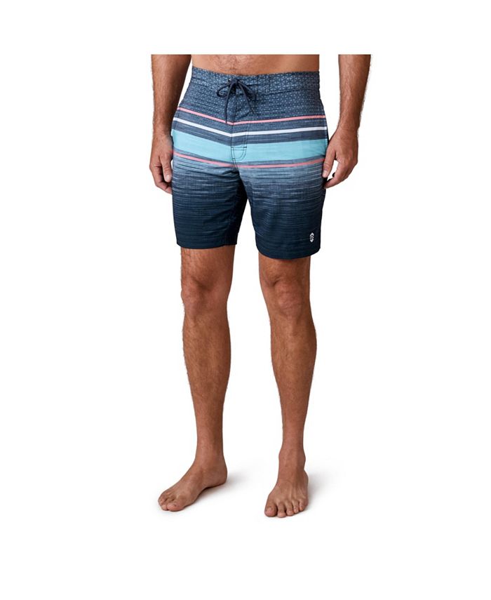 Free Country Men's Diamond Plate Stripe Surf Swim Short - Macy's