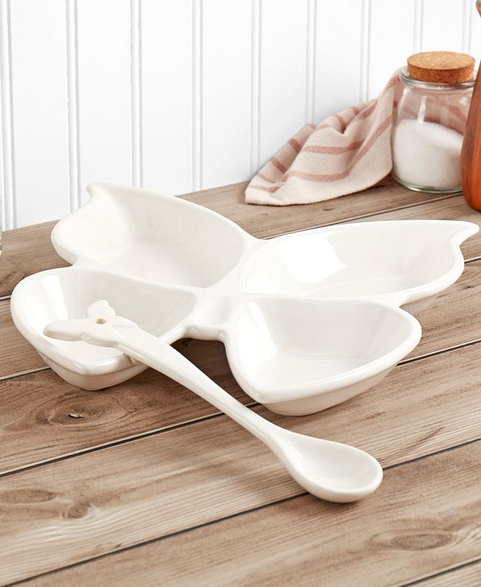 Dolly Parton 10.6" 3D Butterfly 4 Serving Tray with Spoon - Macy's