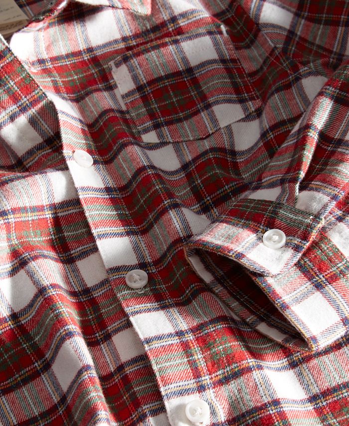 First Impressions Baby Boys Plaid Shirt and Denim Pants, 2 Piece Set, Created for Macy's - Macy's