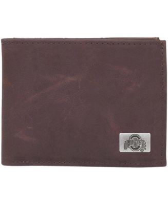 Eagles Wings Men's Ohio State Buckeyes Leather Billfold with Concho ...