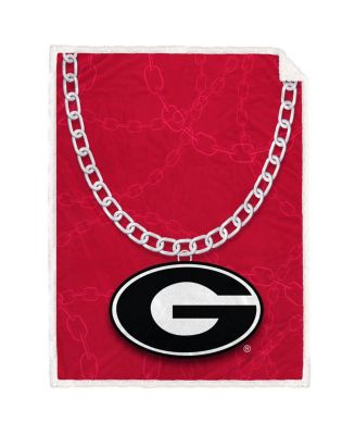 Georgia Bulldogs 60'' x 80'' Fan Chain Flannel Sherpa Blanket - Macy's