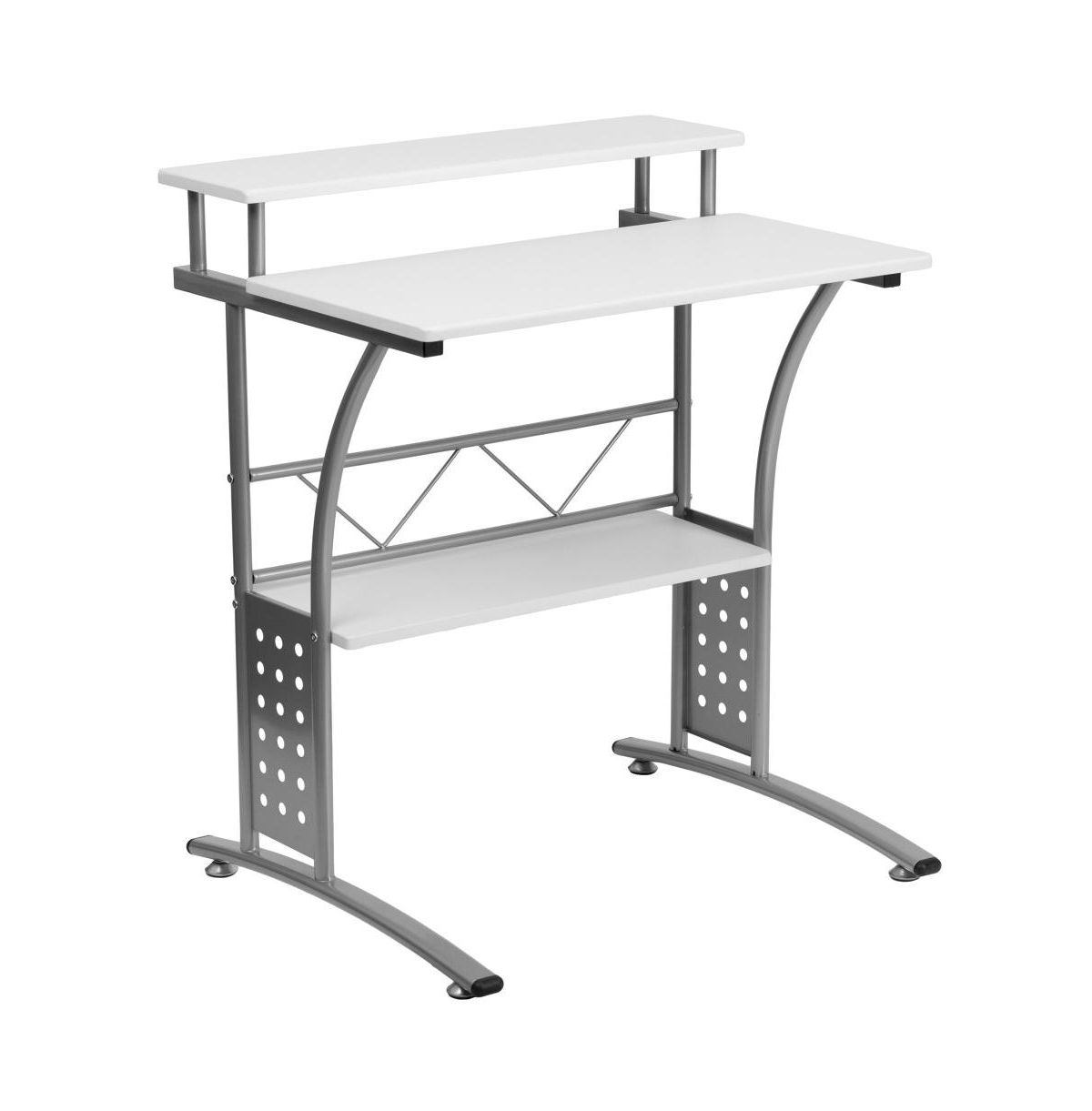 Click here for Emma+Oliver Computer Desk With Top And Lower Stora... prices