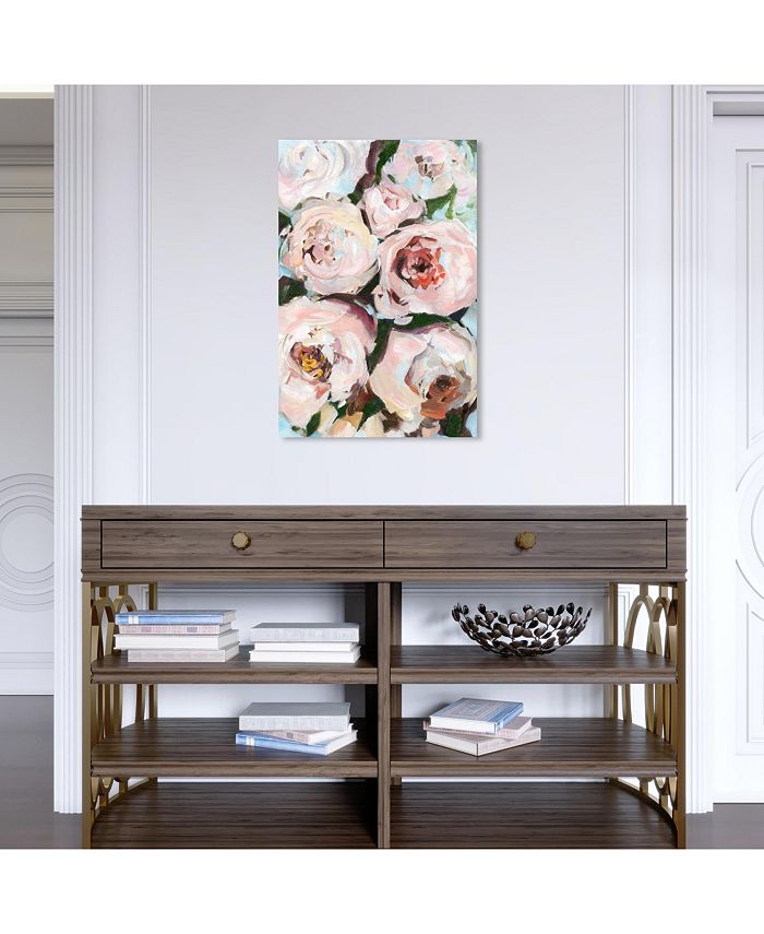 Oliver Gal Abstract Peonies Giclee Art Print on Gallery Wrap Canvas ...