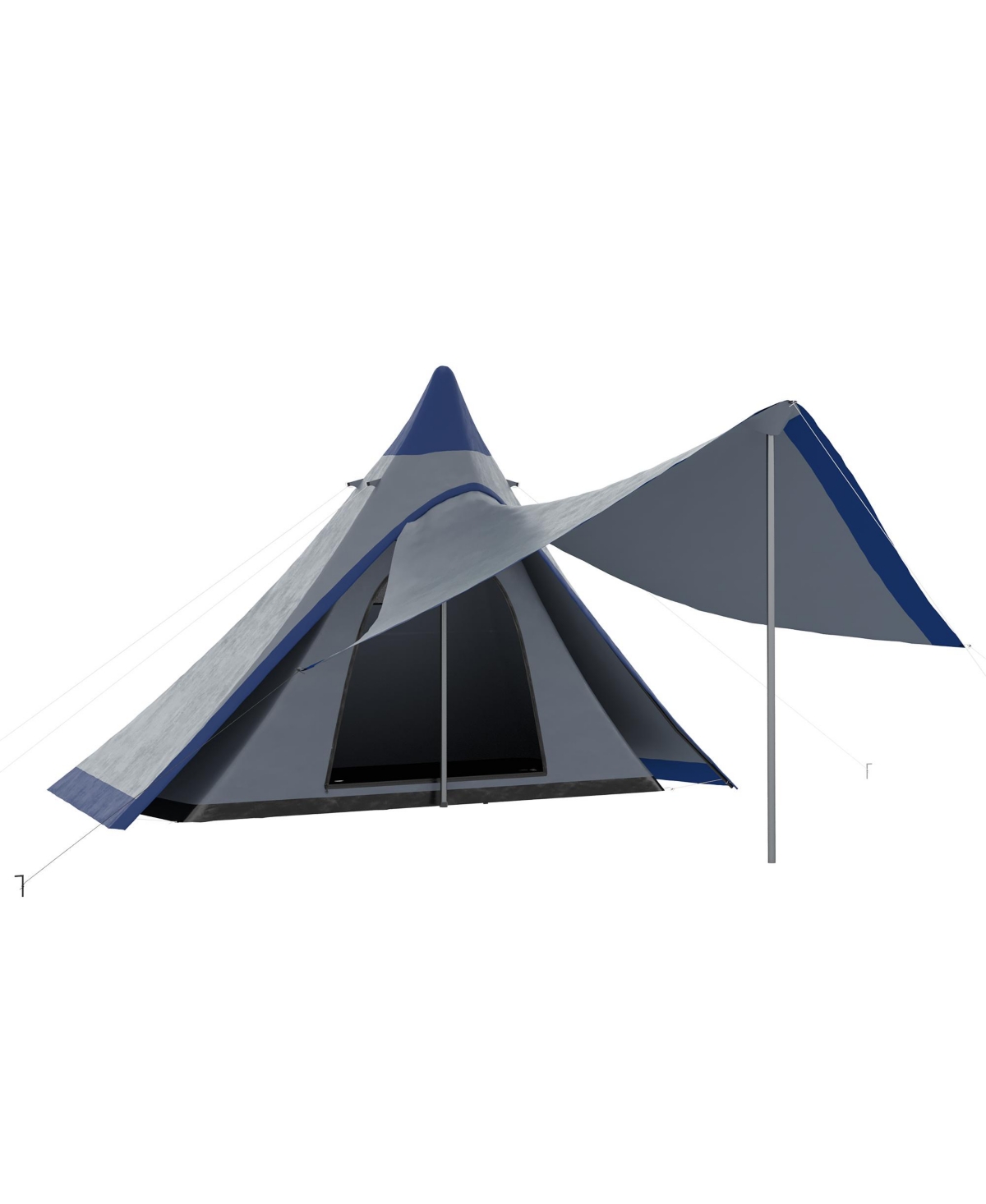 Click here for Outsunny Camping Tent with Porch  Teepee Tent Near... prices