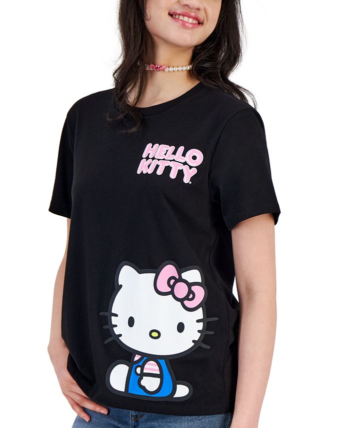 Love Tribe Juniors' Hello Kitty Graphic Relaxed-Fit T-Shirt - Macy's