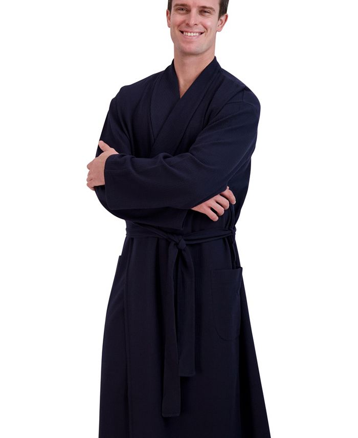 Hanes Men's Big and Tall Cotton Waffle Knit Robe - Macy's