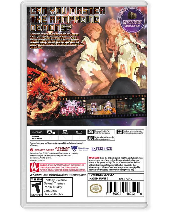 Red Art Games Demon Gaze Extra [Day One Edition] - Nintendo Switch - Macy's