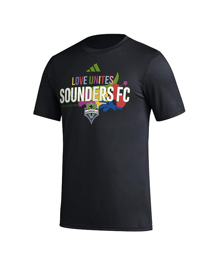 adidas Men's Black Seattle Sounders FC Love Unites T-shirt - Macy's