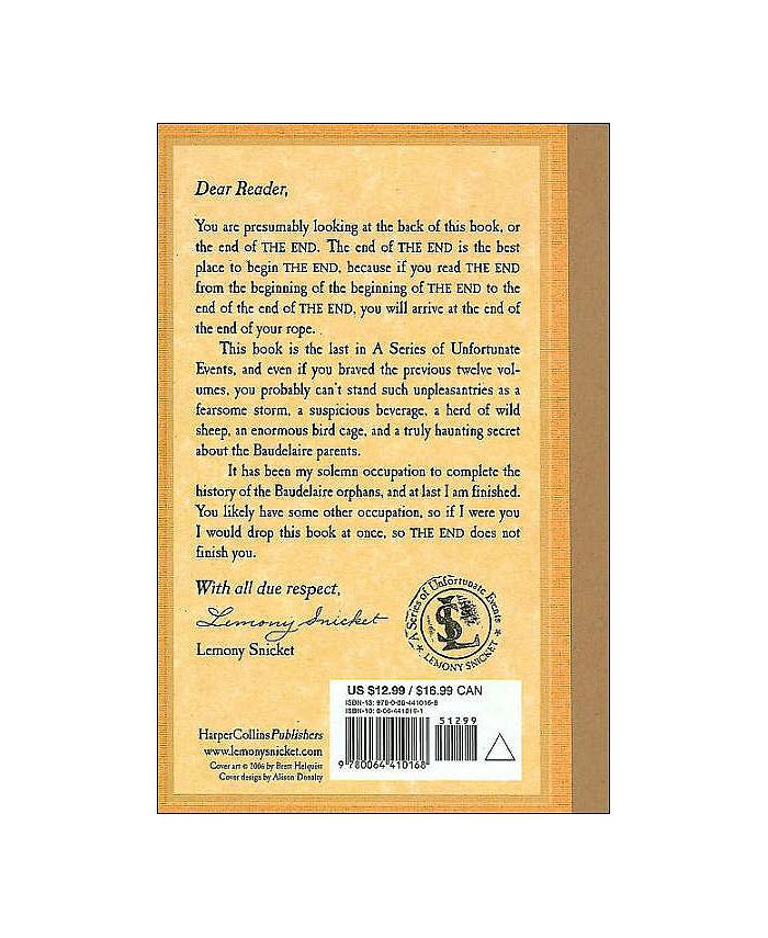 Barnes & Noble The End- Book the Thirteenth A Series of Unfortunate ...