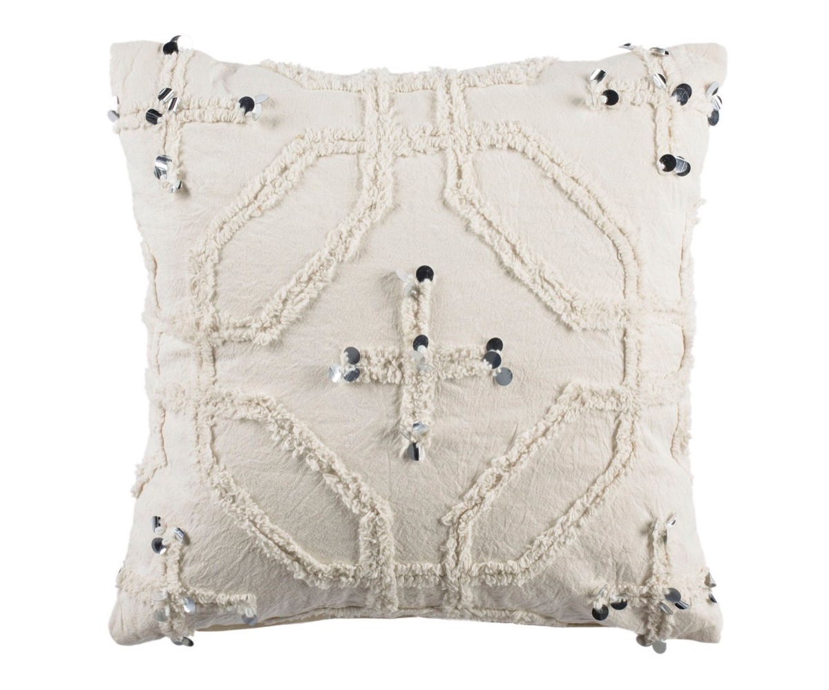 Click here for Safavieh Daphne 20 x 20 Pillow - White prices