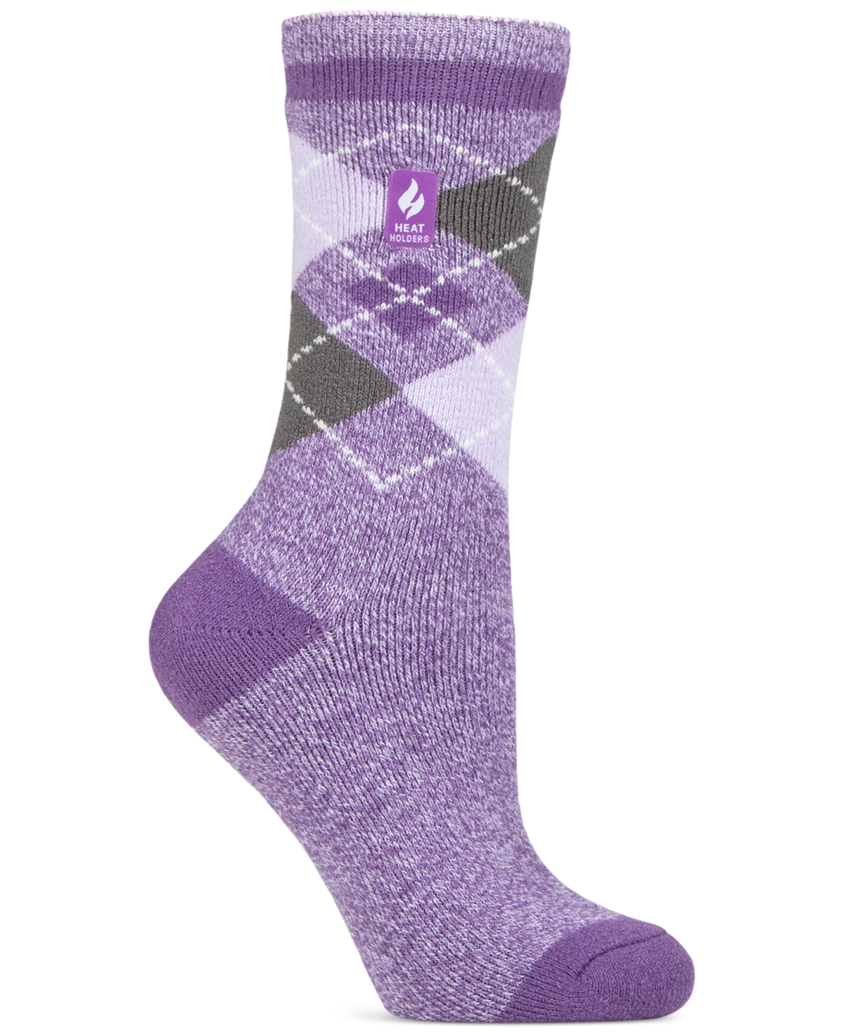 Click here for Heat Holders Womens Thermal Lite Argyle Socks - Pu... prices