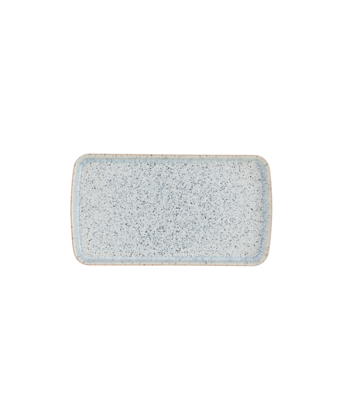Click here for Denby Halo Speckle Rectangular Plate - Black/Blue prices