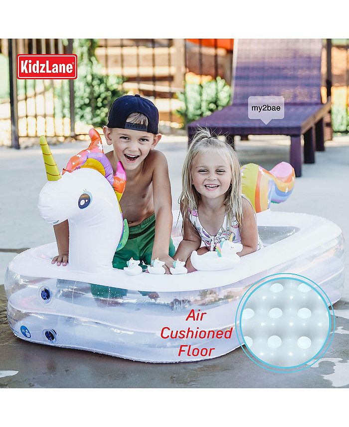 Kidzlane Unicorn Pool for Kids with Unicorn Pool Toys | Small ...