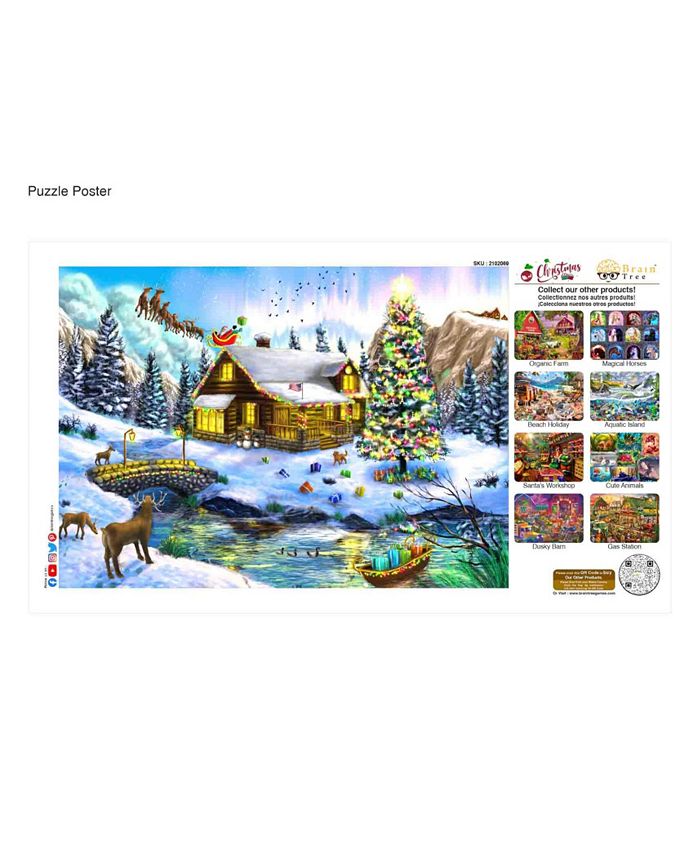 Brain Tree Games Christmas Scenery 1000 Piece Puzzle - Macy's