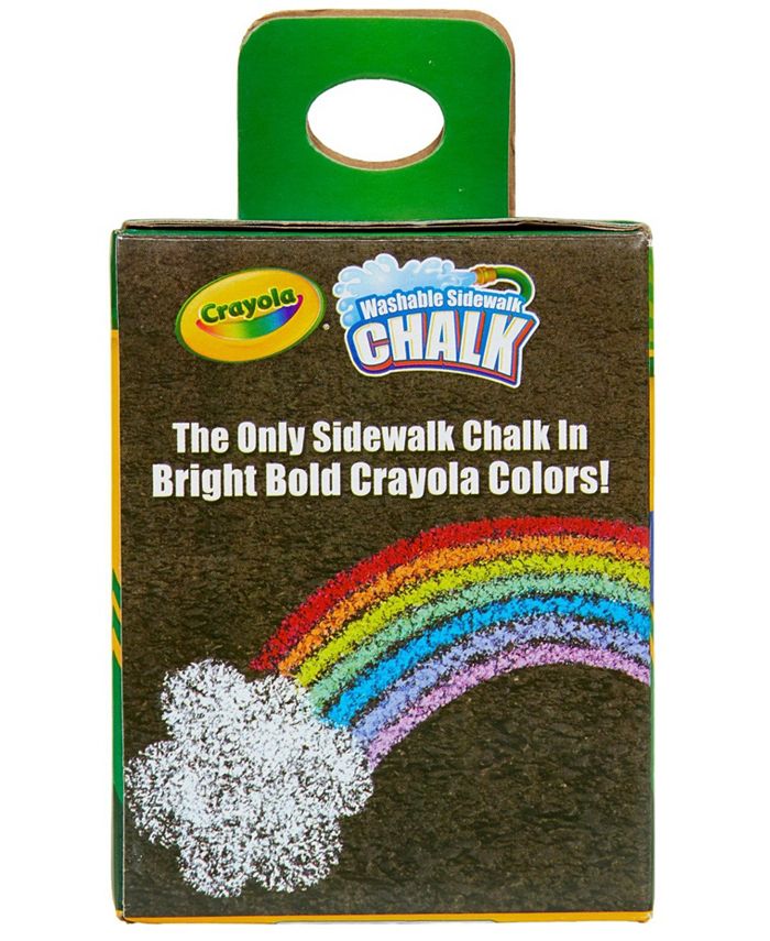 Crayola Washable Sidewalk Chalk 12/Pkg-Assorted Colors - Macy's