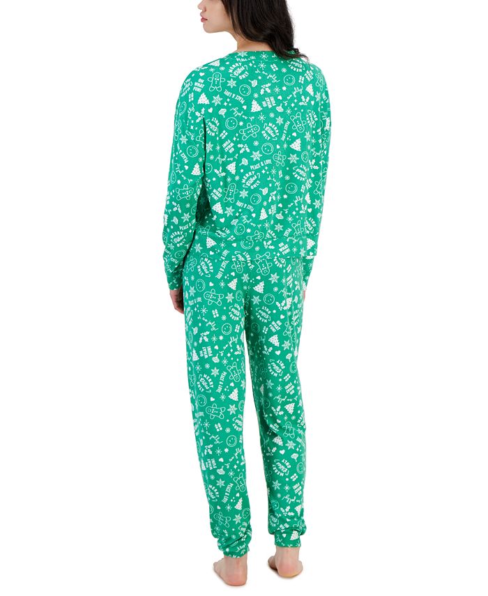 Jenni Women's 2-Pc. Long-Sleeve Packaged Pajamas Set, Created for Macy ...