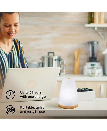 PURSONIC Aromatherapy USB Diffuser & Essential Oil Set- Top 3 Oils with ...