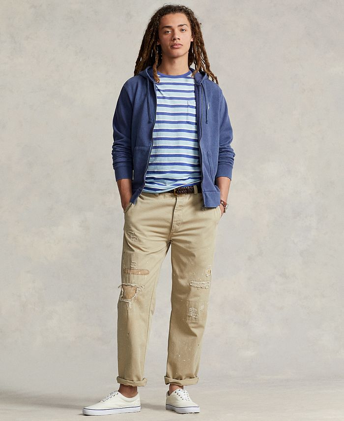 Polo Ralph Lauren Men's Cotton Loopback Terry Full-Zip Hoodie - Macy's