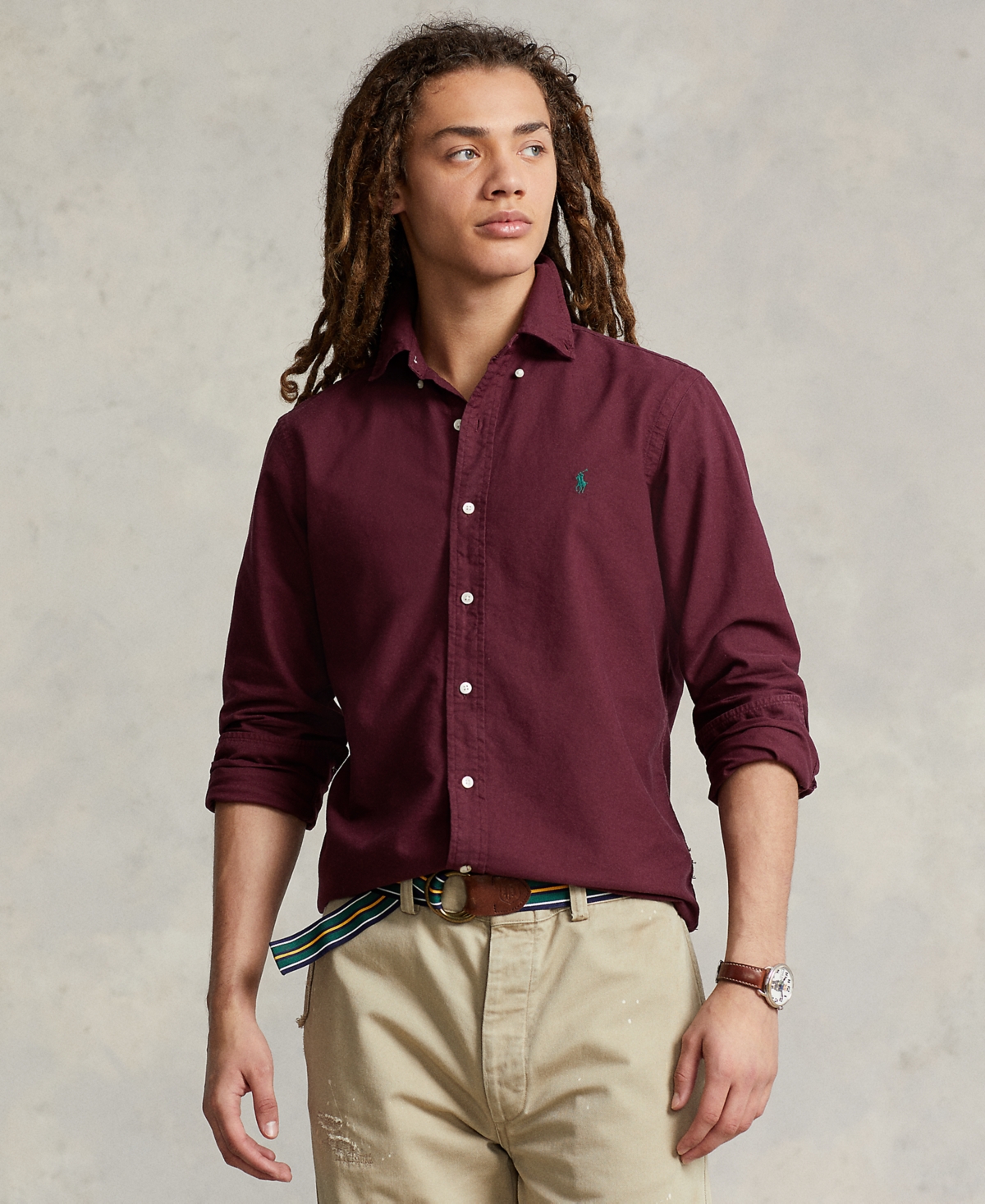 Click here for Polo Ralph Lauren Mens Garment-Dyed Oxford Shirt -... prices