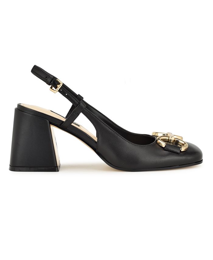 Nine West Women's Cast Block Heel Square Toe Dress Pumps - Macy's