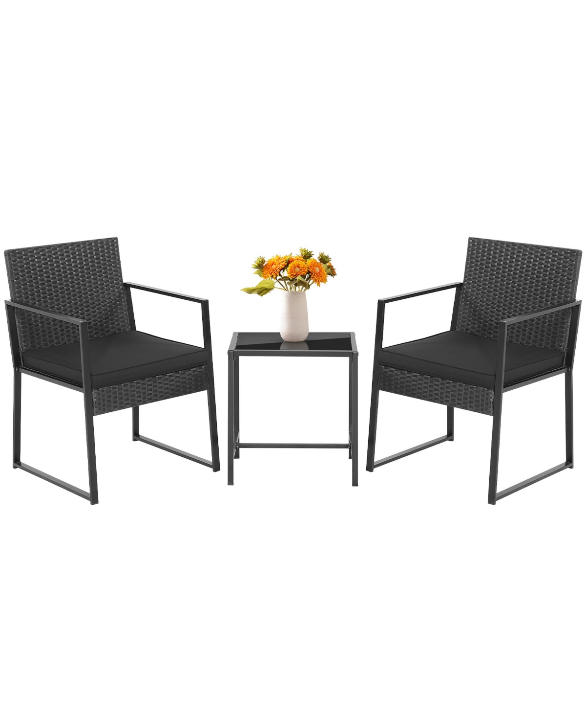 Click here for Costway 3pcs Patio Furniture Set Heavy Duty Cushio... prices