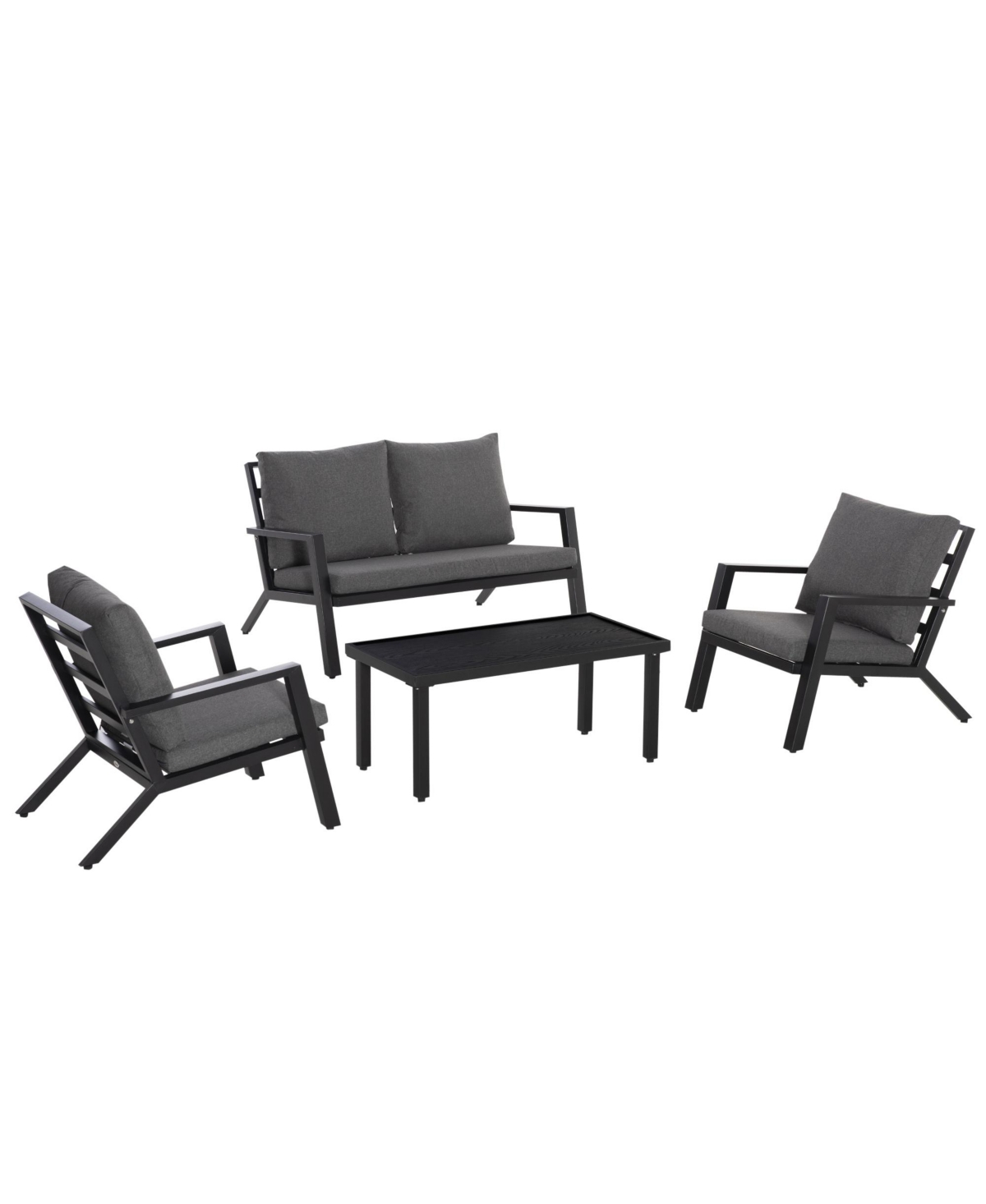Click here for Outsunny 4pc Outdoor Furniture Set  Sofa  2 Chairs... prices